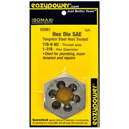 Eazypower 7 by 8-9 NC 1.87 in. Hex Die 249530 | Zoro